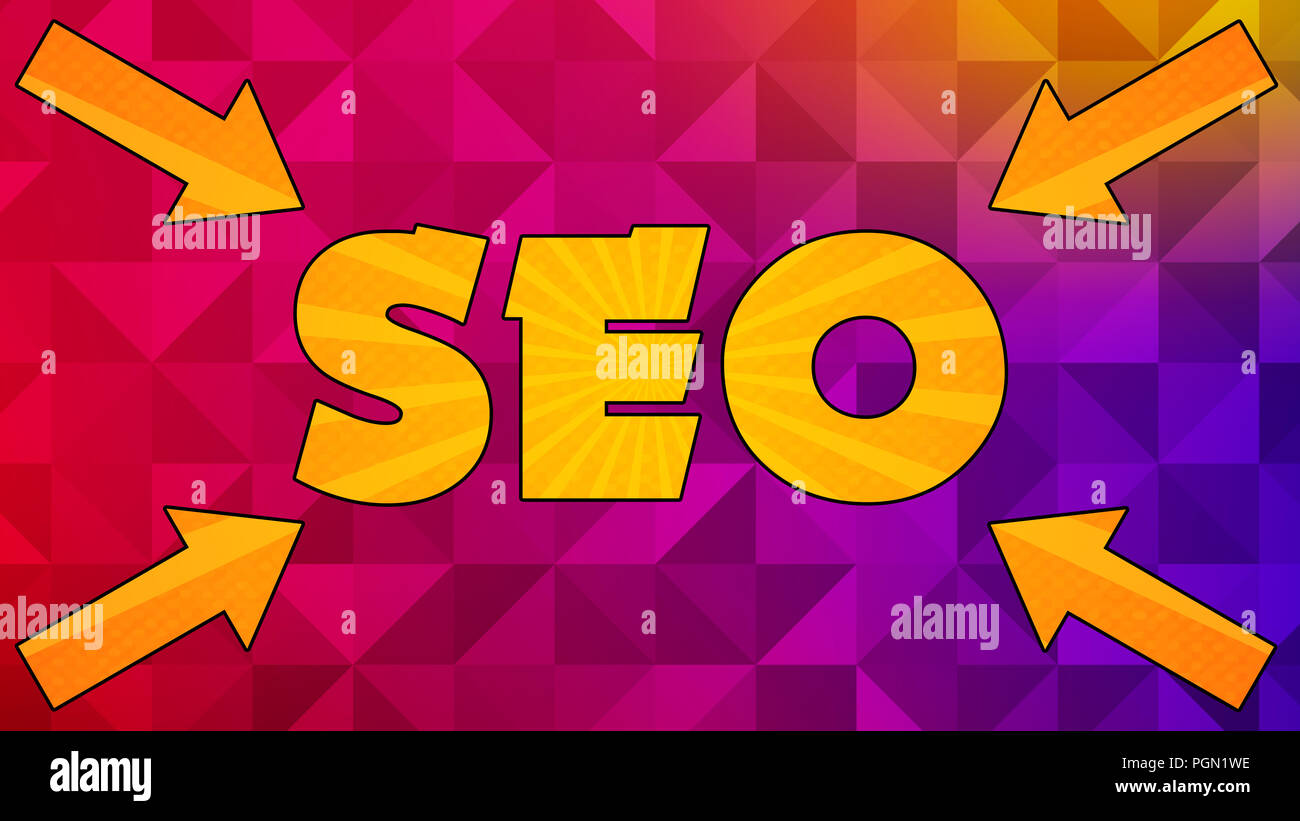 Seo Graphic - Colorful Design Stock Photo - Alamy