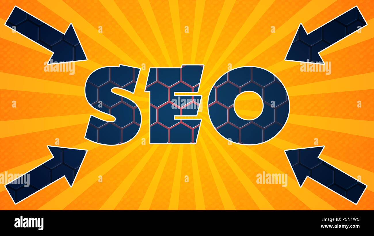 Seo Graphic - Colorful Design Stock Photo - Alamy