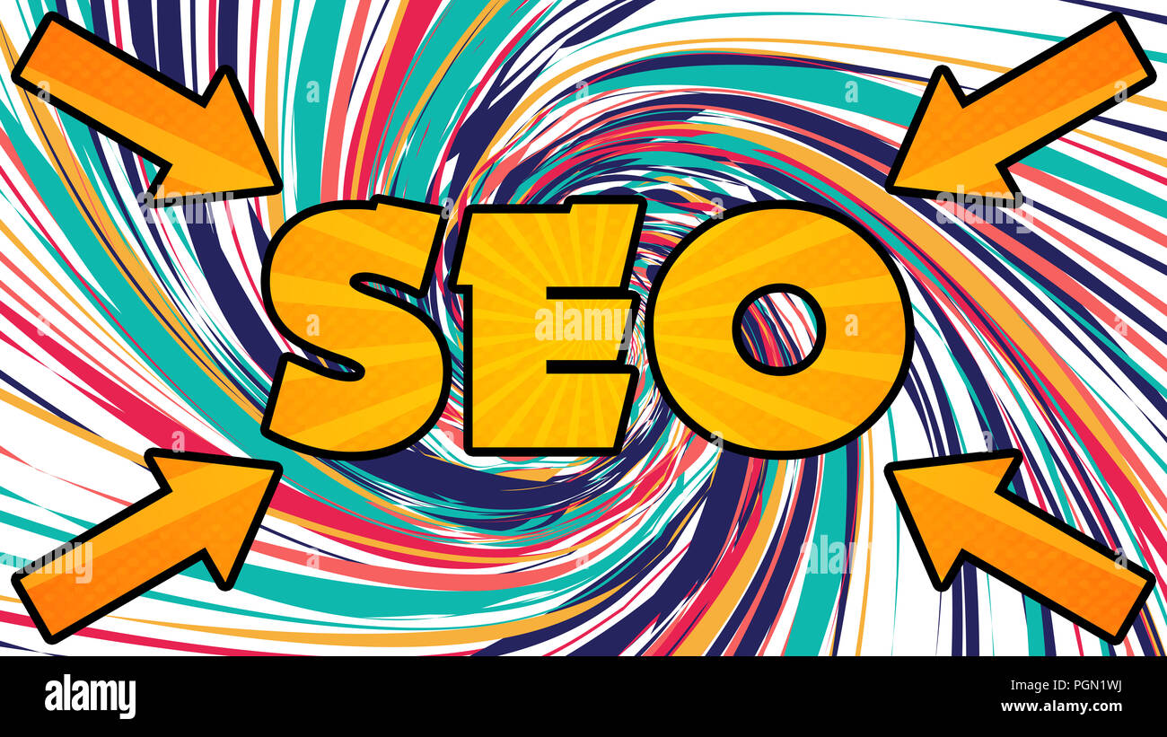 Seo Graphic - Colorful Design Stock Photo - Alamy