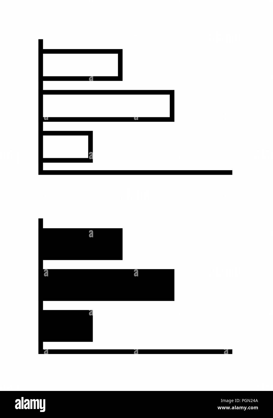 Black bar graph Stock Vector Images - Alamy