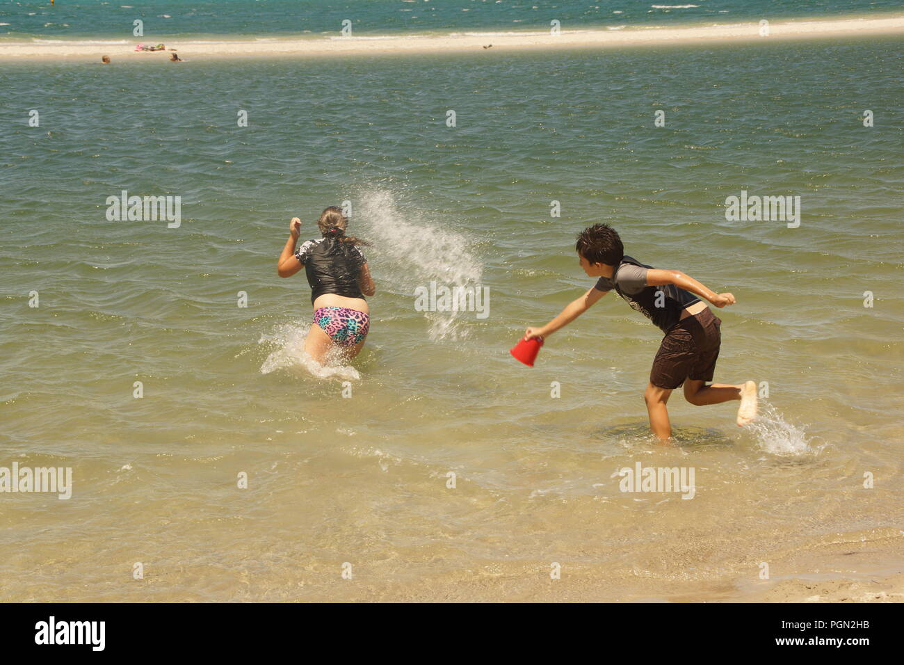 fun in the sun at the beach Stock Photo - Alamy