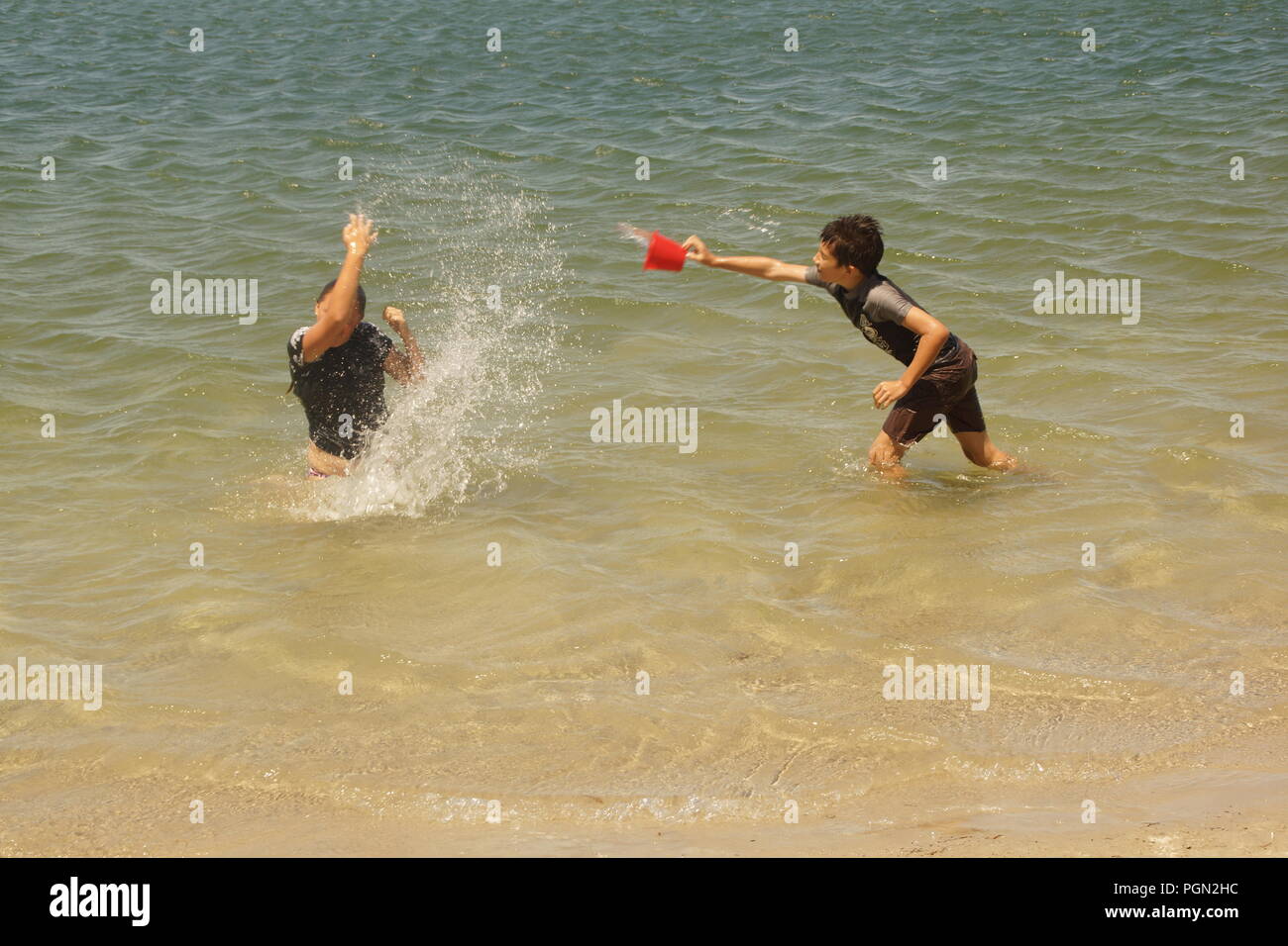 fun in the sun at the beach Stock Photo - Alamy