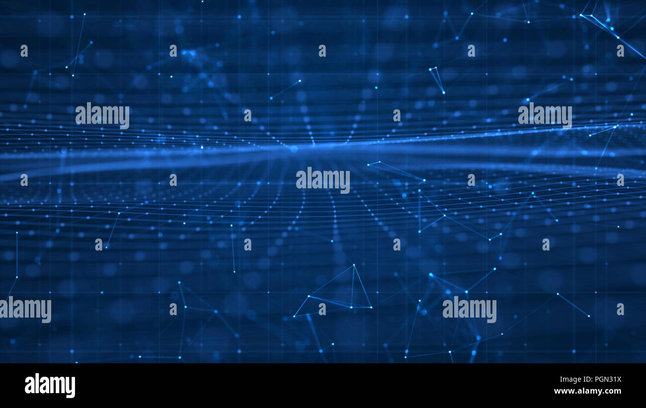 Growing Global Network And Data Connections Concept.Scientific ...