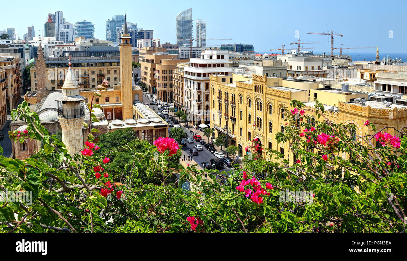 Downtown Beirut in the summertime Stock Photo - Alamy
