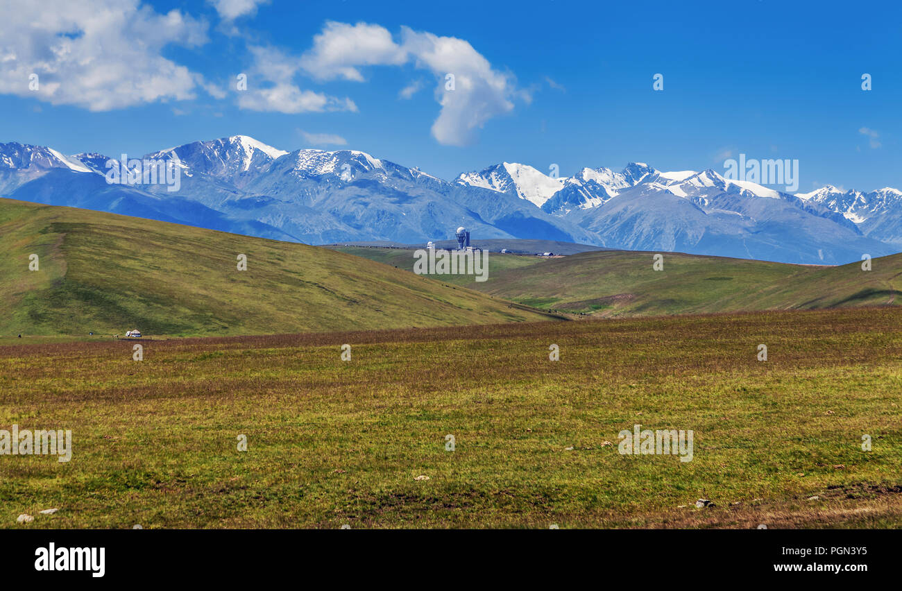 ALMATY, KAZAKHSTAN - JULY 16, 2016: Observatory on the plateau of Assy ...
