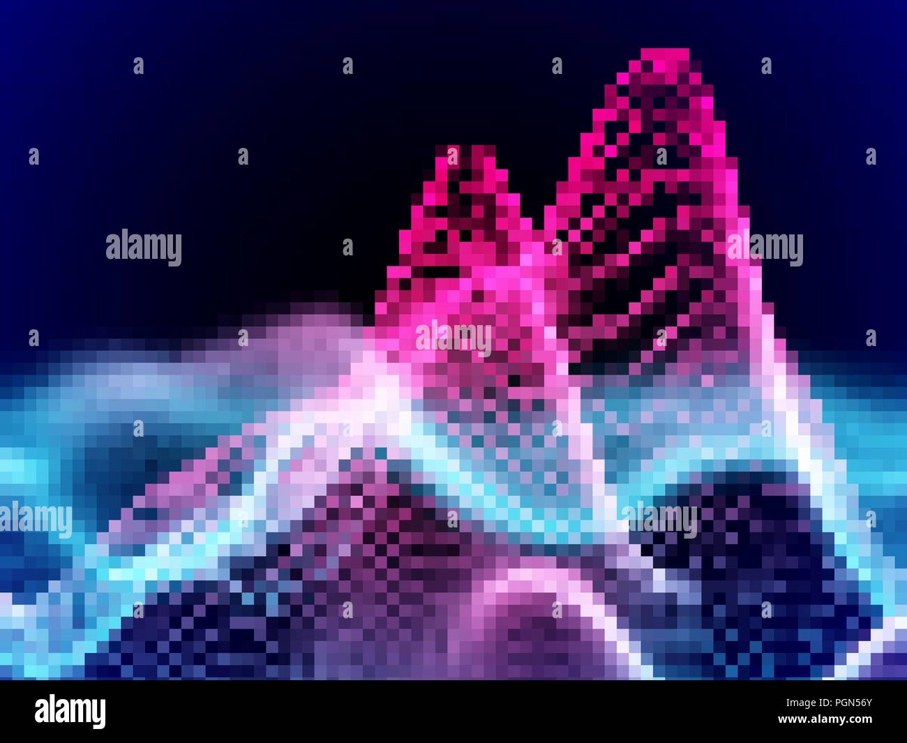 Big data abstract visualization: business charts analytics Stock Vector ...