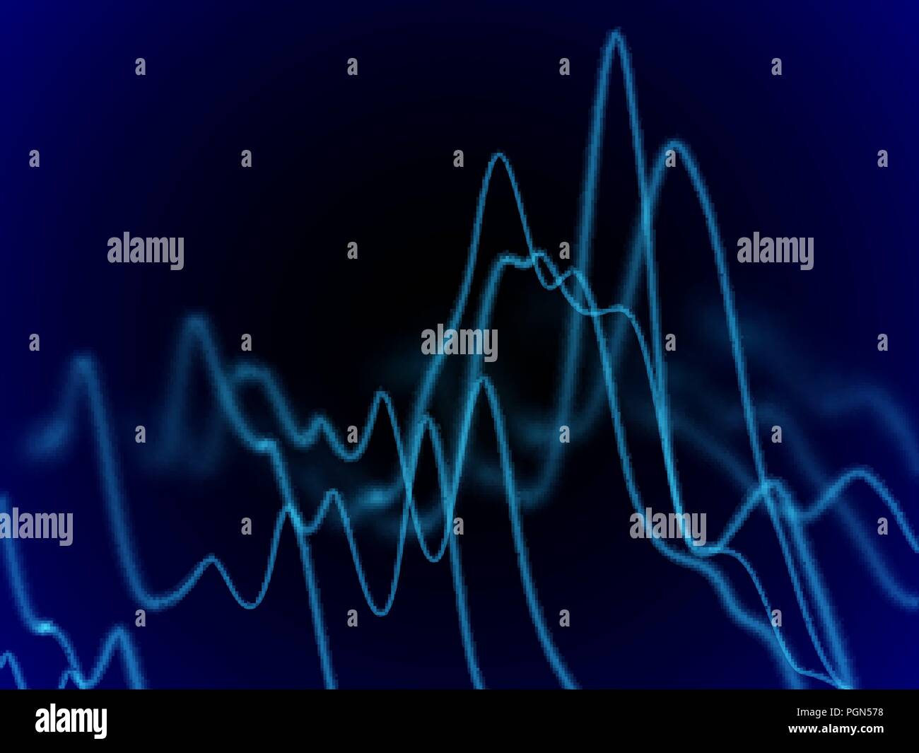 Big data abstract visualization: business charts analytics Stock Vector ...