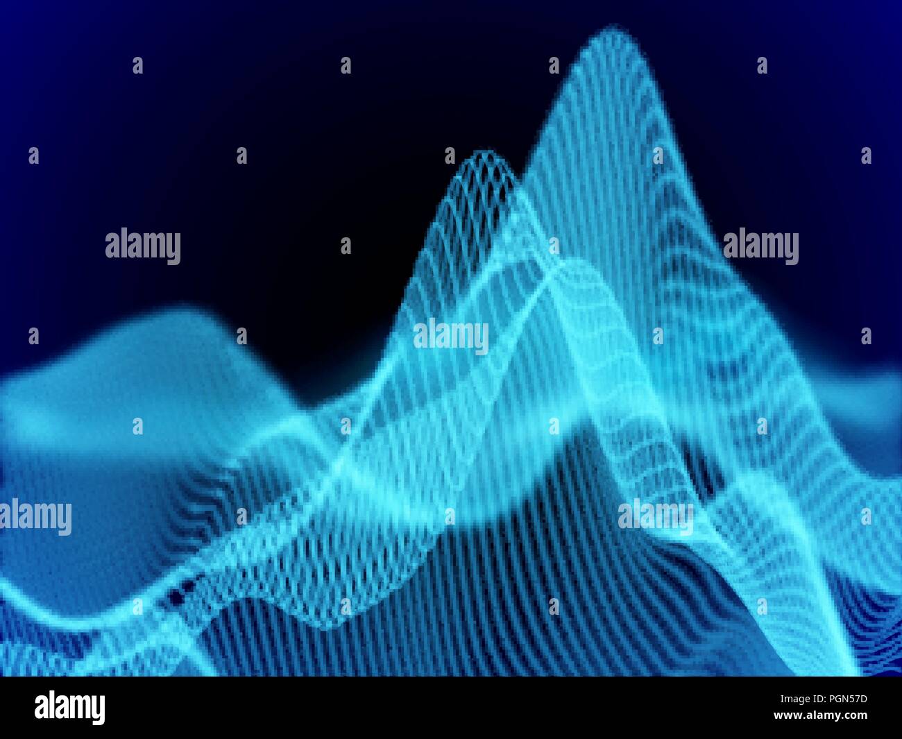 Big data abstract visualization: business charts analytics Stock Vector ...