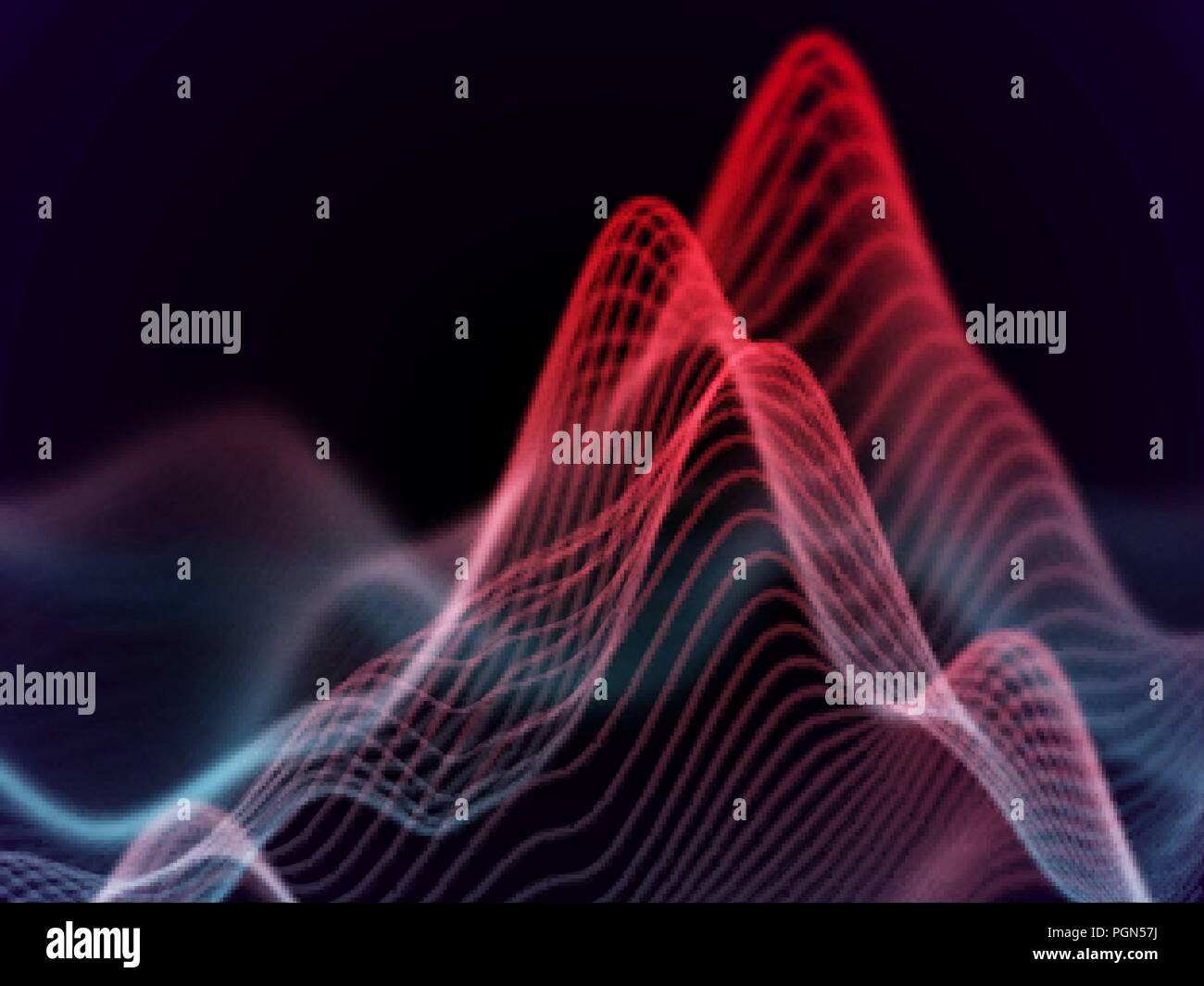 Big data abstract visualization: business charts analytics Stock Vector ...