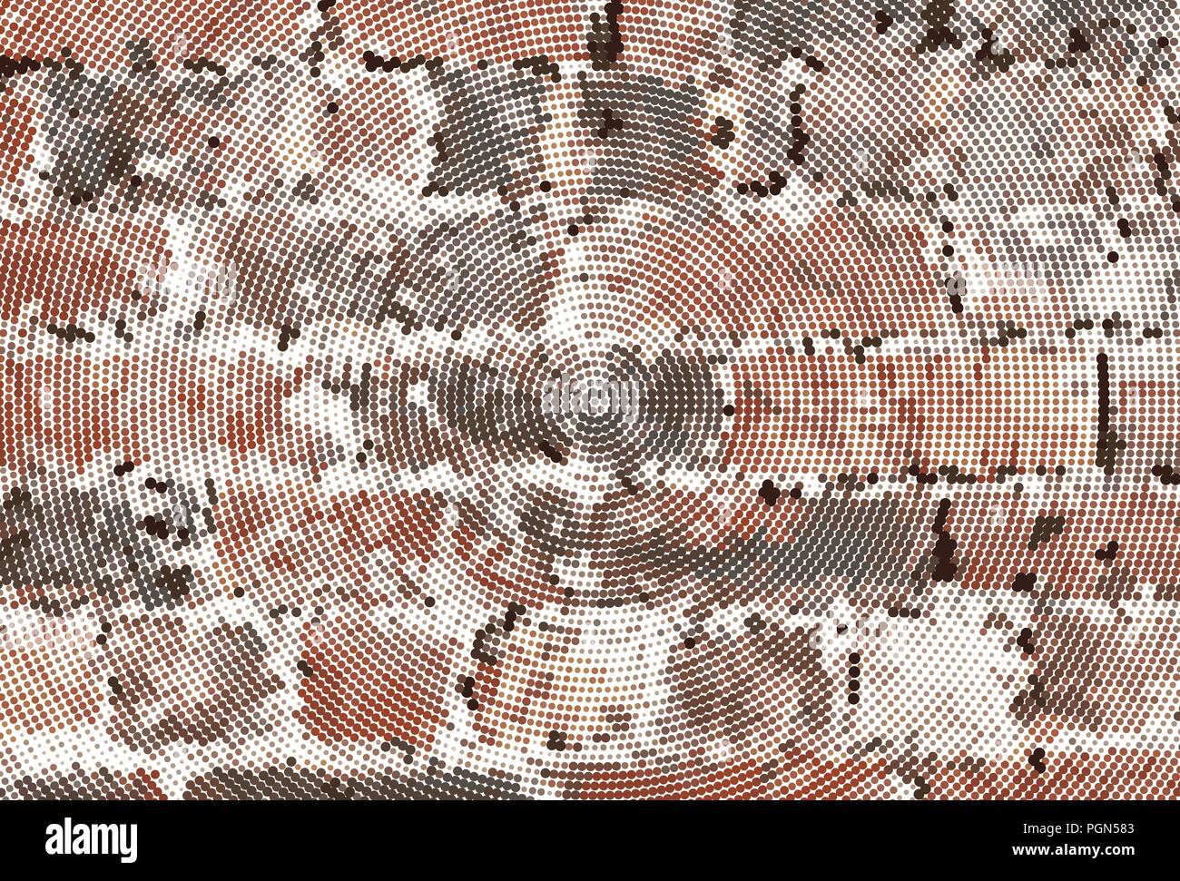 Brick wall background halftone vector Stock Vector Image & Art - Alamy