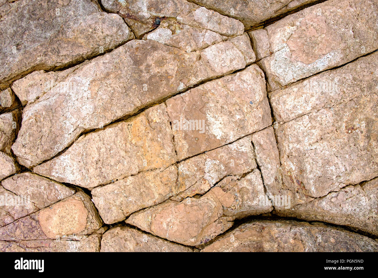 Tilted sedimentary rock layers in hi-res stock photography and images ...