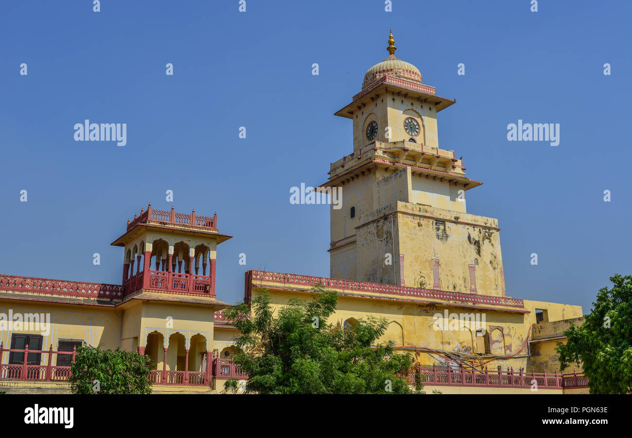 Jaipur, India - Nov 1, 2017. Old buildings located at Pink City in ...