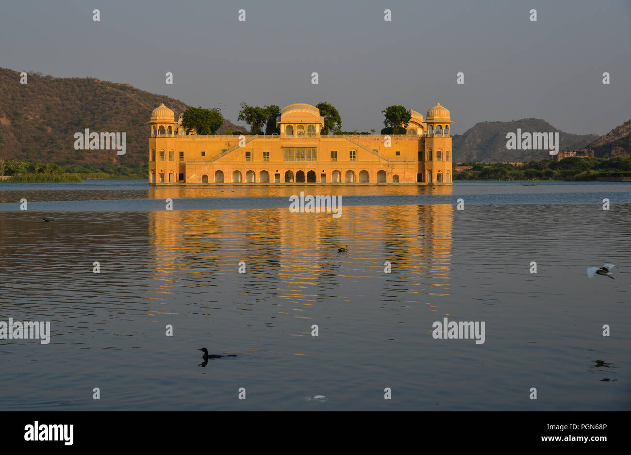 Jal Mahal (meaning Water Palace, built in in the 18th century) in ...