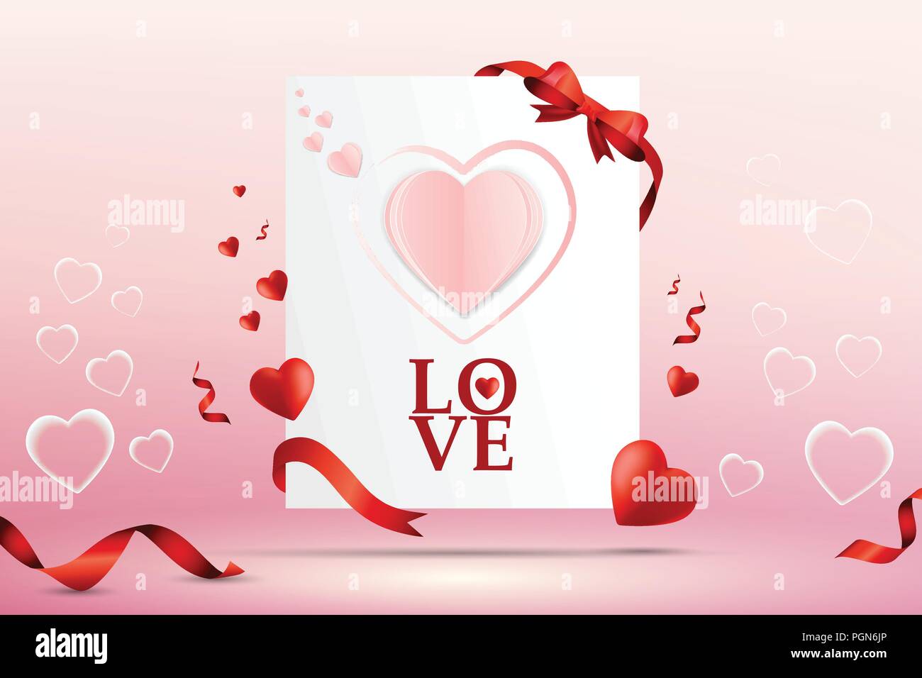 Love card template Stock Vector Images - Alamy