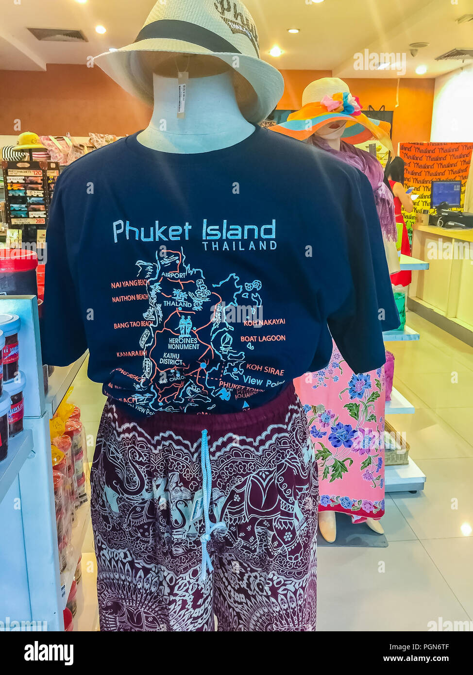 Phuket, Thailand - February 21, 2017: Phuket tourism logo printed ...