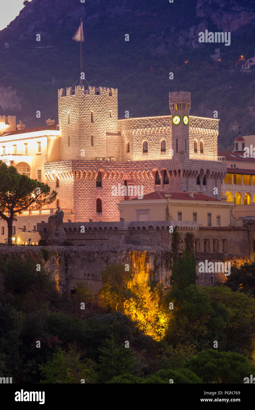Palace or castle in Monte Carlo, Monaco Stock Photo - Alamy