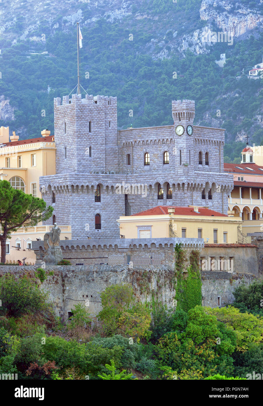 Palace in Monte Carlo, Monaco. vertical view Stock Photo - Alamy