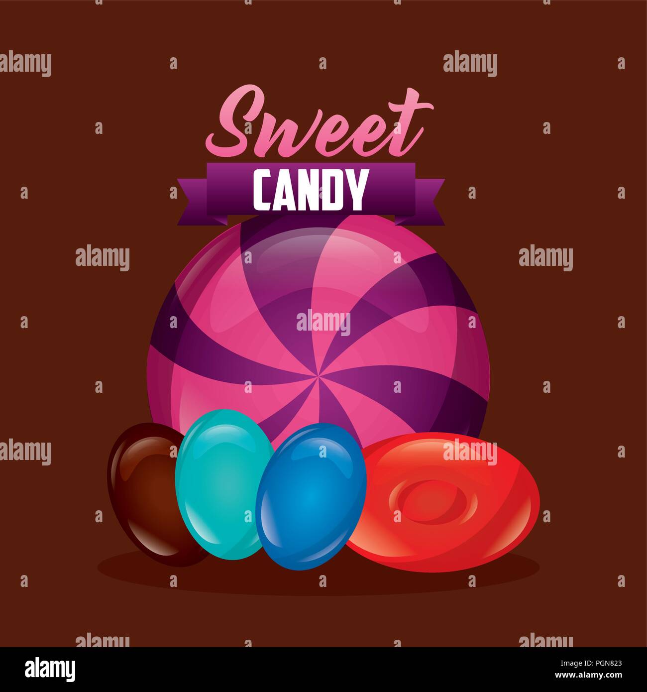 sweet candy concept Stock Vector Image & Art - Alamy