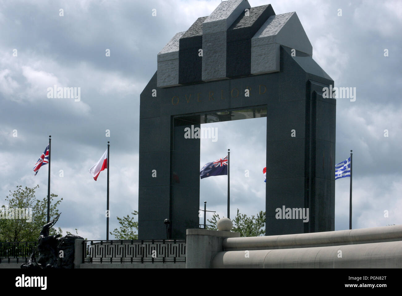 The Overlord Arch at National D-Day Memorial in Bedford, VA, USA Stock ...