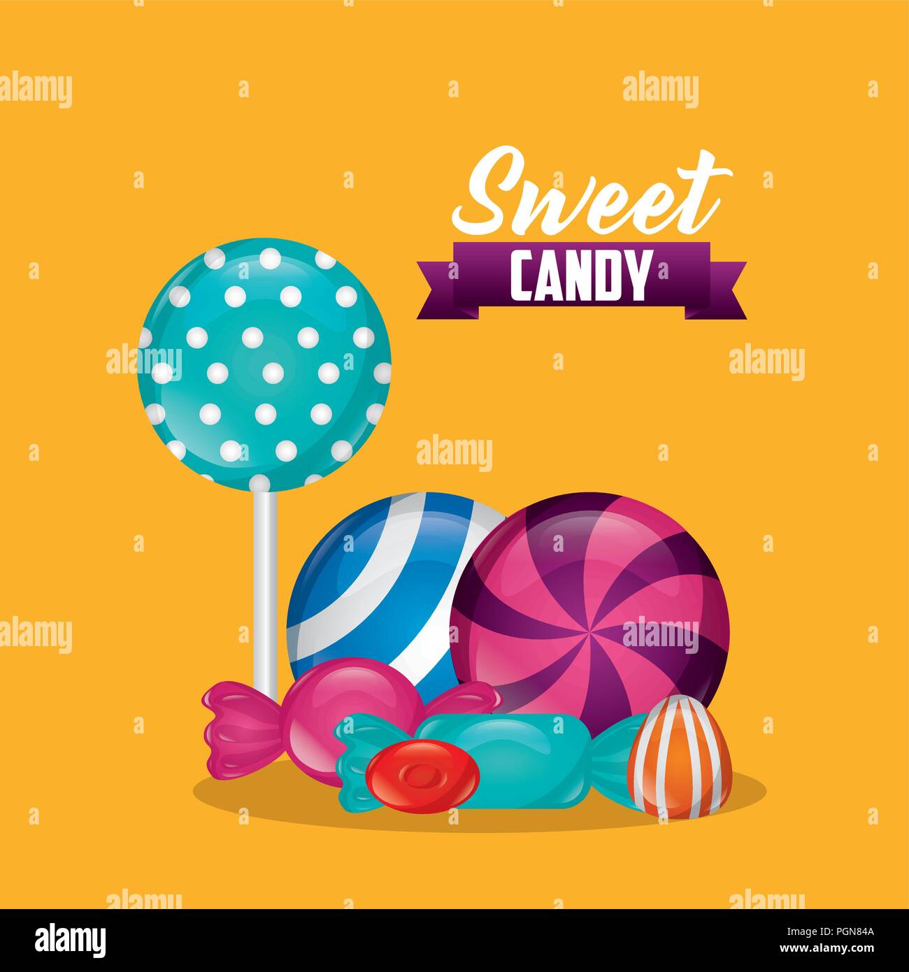 sweet candy concept Stock Vector Image & Art - Alamy