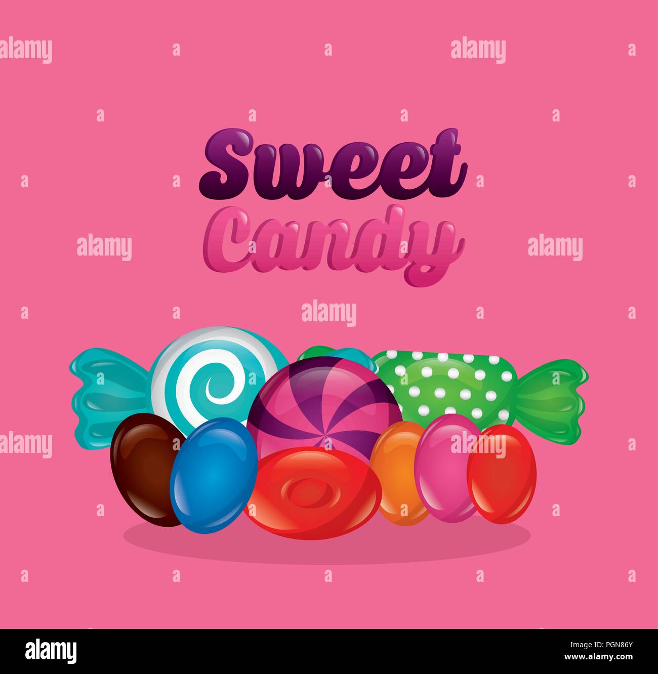 sweet candy concept Stock Vector Image & Art - Alamy