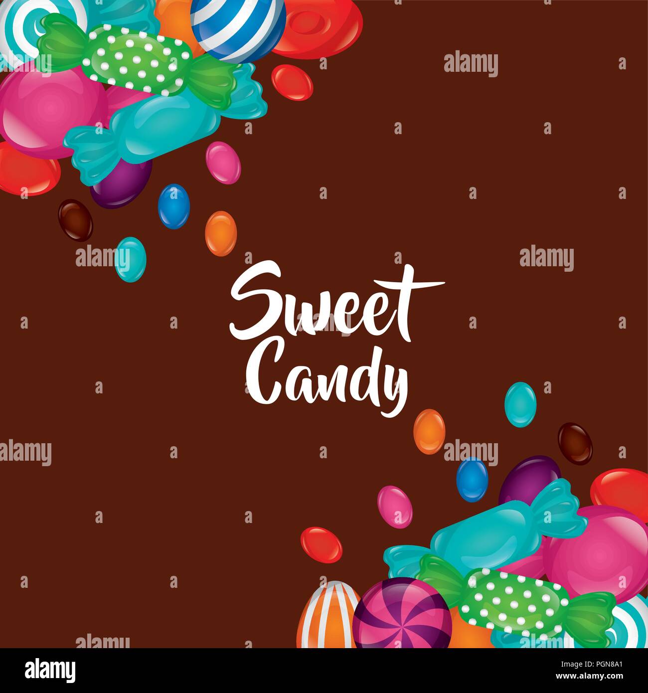 sweet candy concept Stock Vector Image & Art - Alamy
