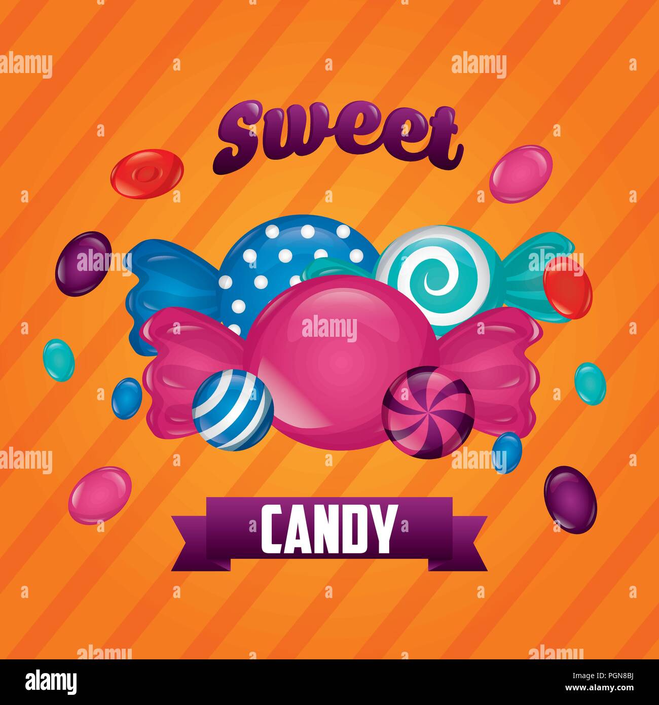 sweet candy concept Stock Vector Image & Art - Alamy