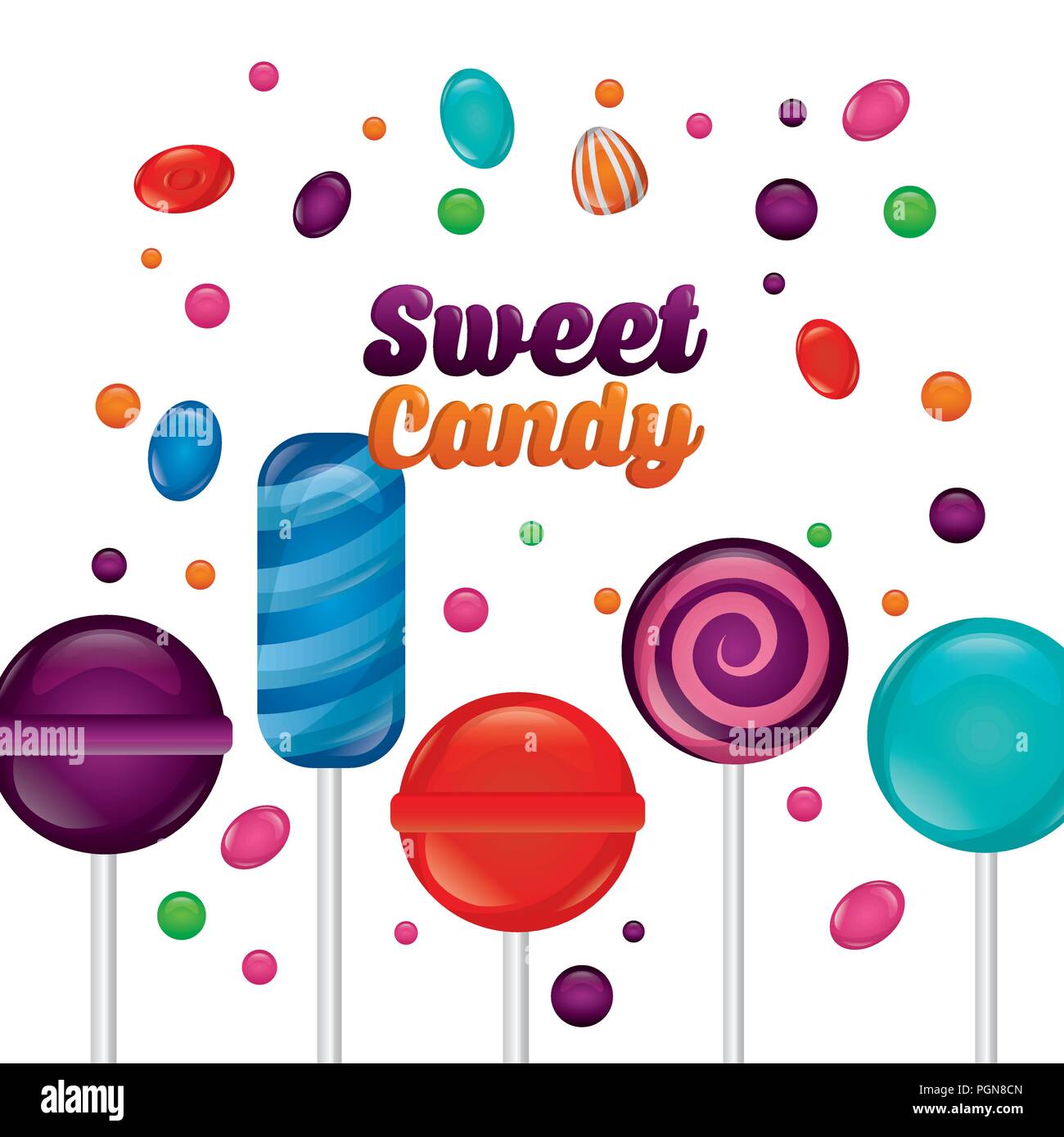sweet candy concept Stock Vector Image & Art - Alamy