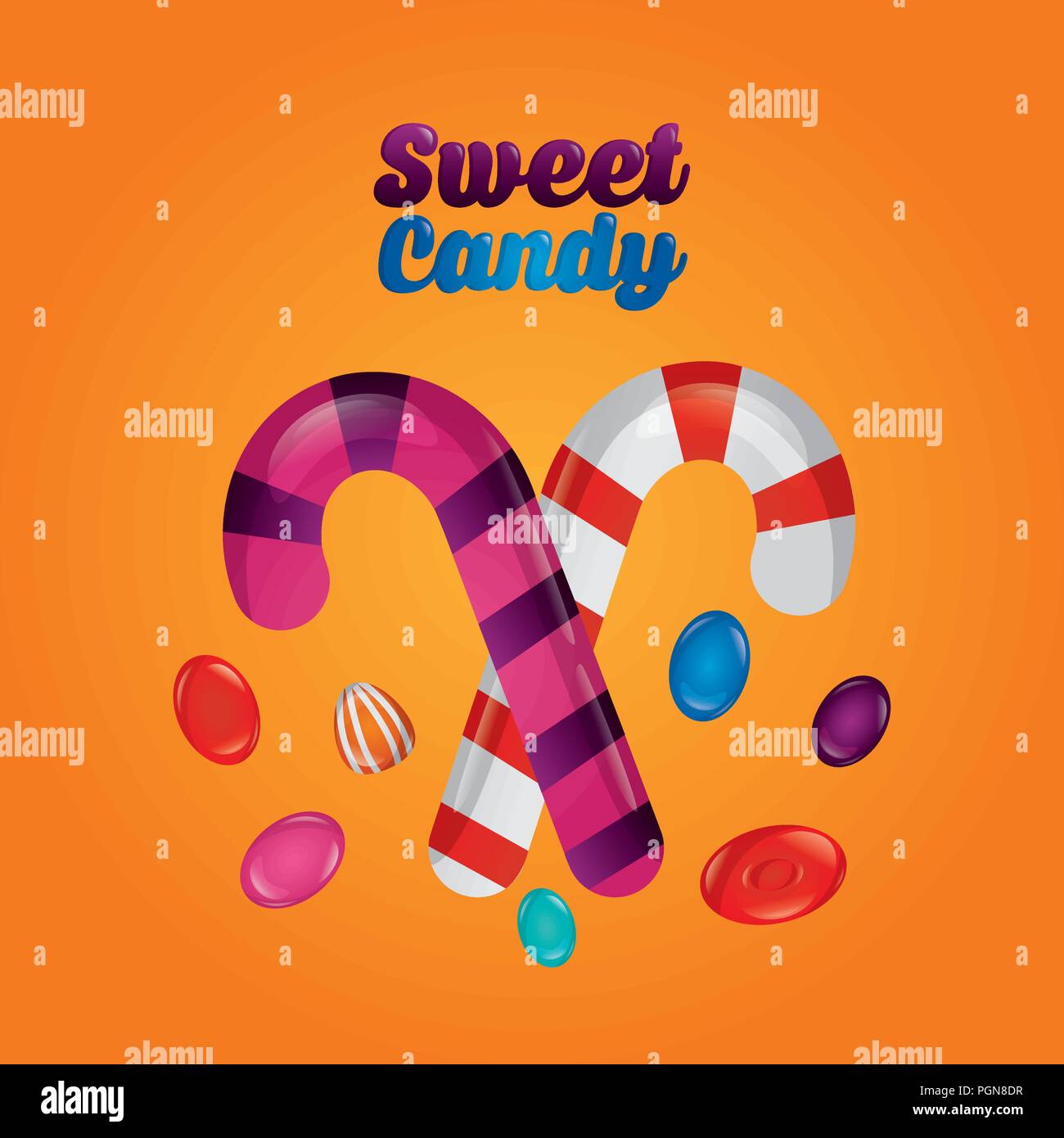 sweet candy concept Stock Vector Image & Art - Alamy