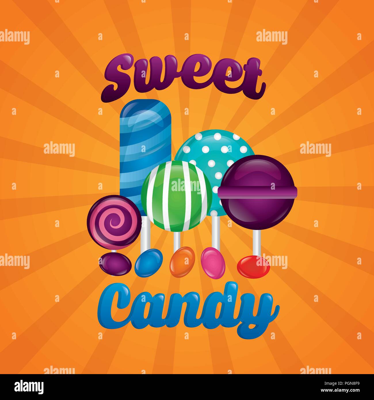 sweet candy concept Stock Vector Image & Art - Alamy