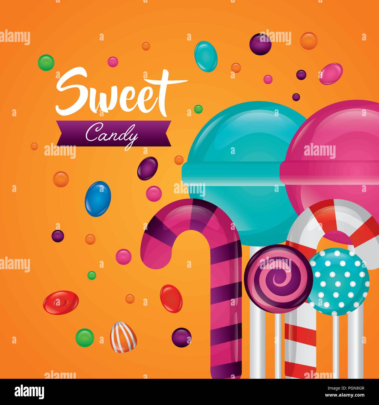 sweet candy concept Stock Vector Image & Art - Alamy