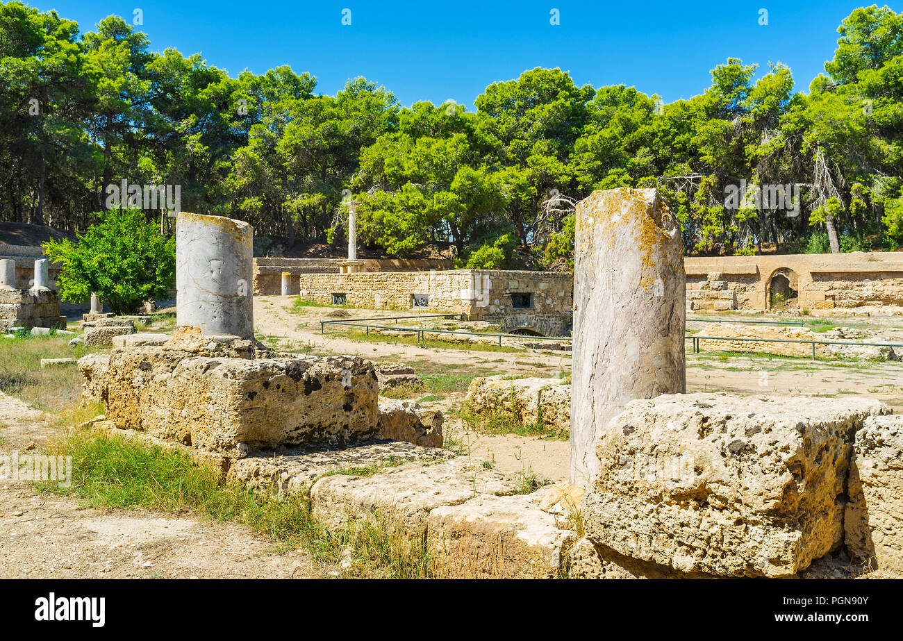 Carthage Amphitheater Ruins High Resolution Stock Photography and ...
