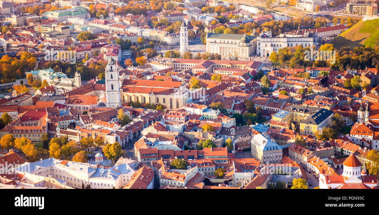 Aerial view of Vilnius, Lithuania Stock Photo - Alamy