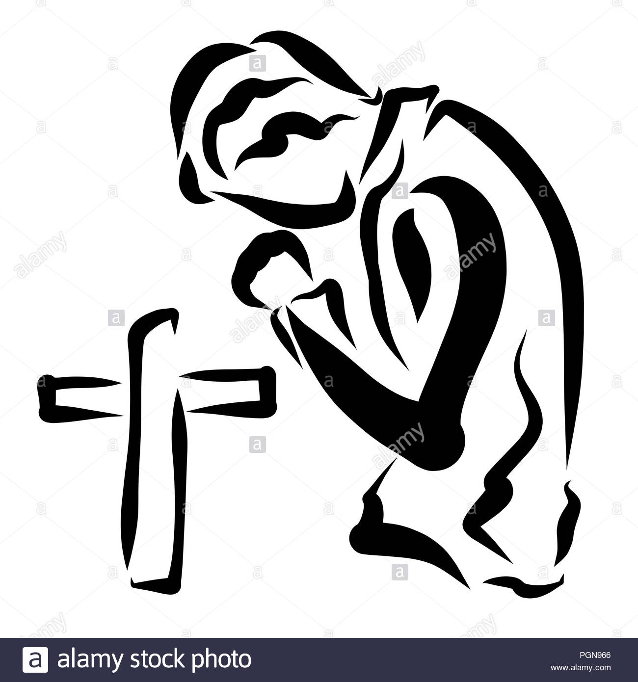 A Symbol Of Humble Repentance Stock Photos & A Symbol Of Humble ...