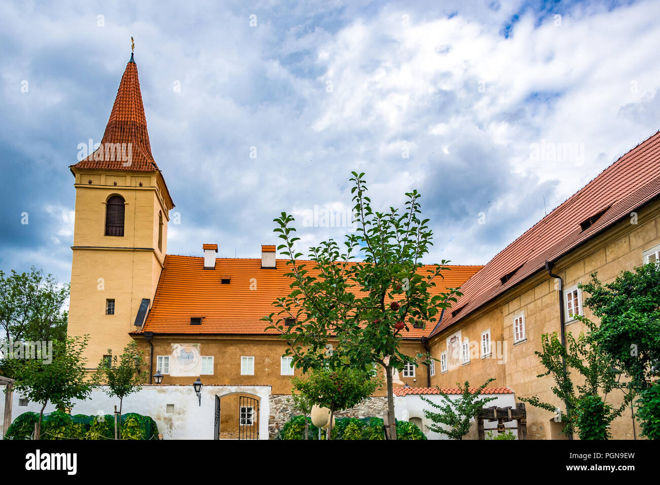 The Minorite Monastery in Český Krumlov in the Czech Republic Stock ...