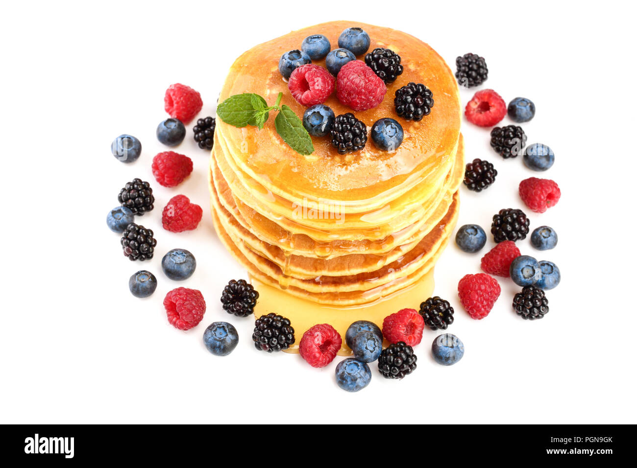 Pancake Stack White Background