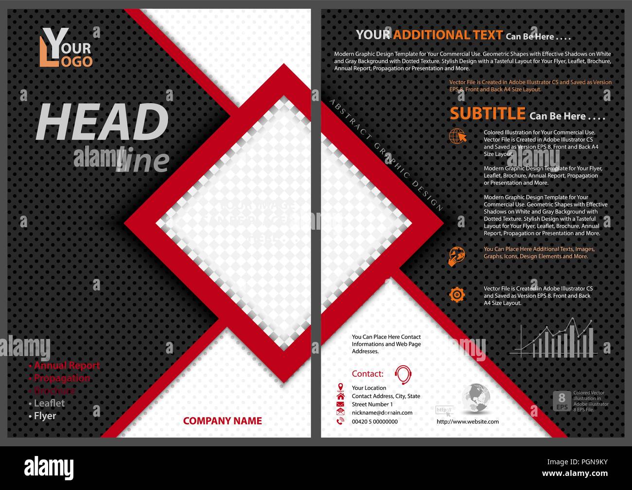 Abstract Geometric Flyer Template Stock Vector Image & Art - Alamy