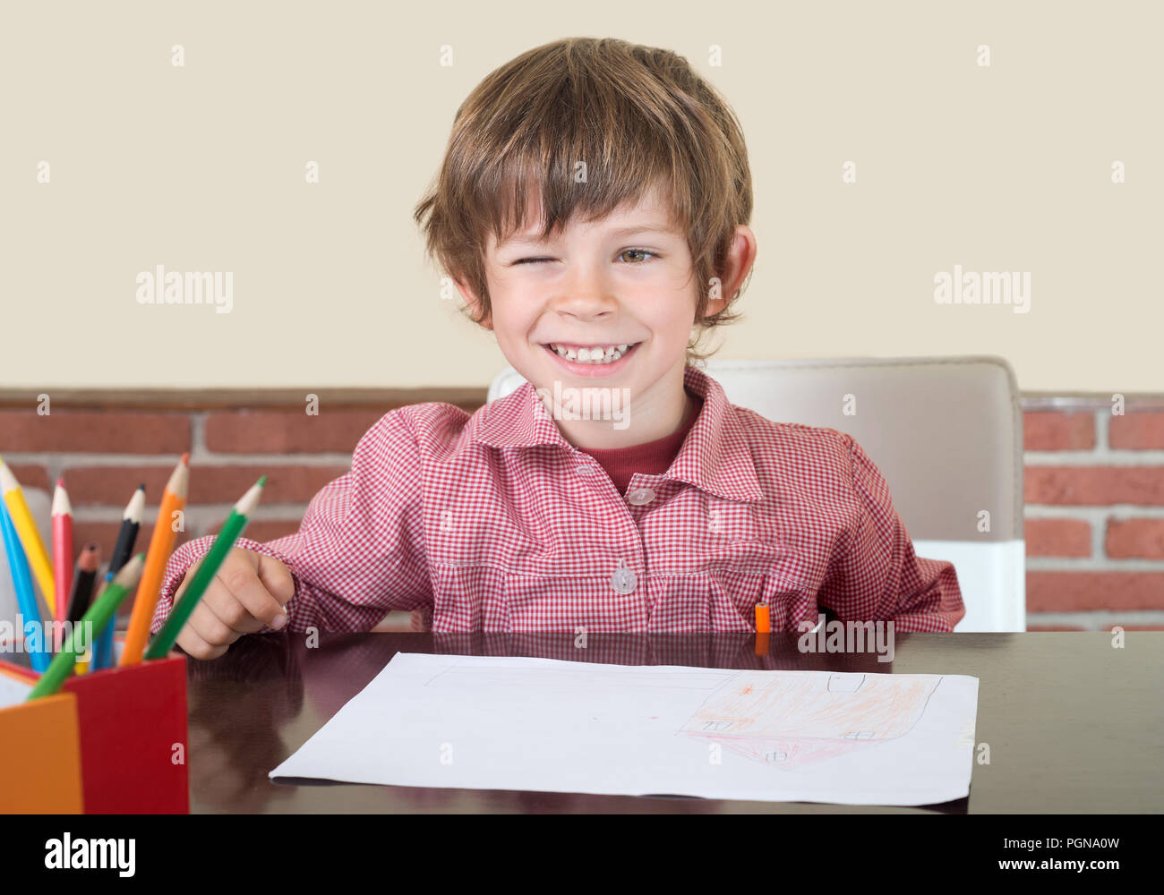 Winking child hi-res stock photography and images - Alamy