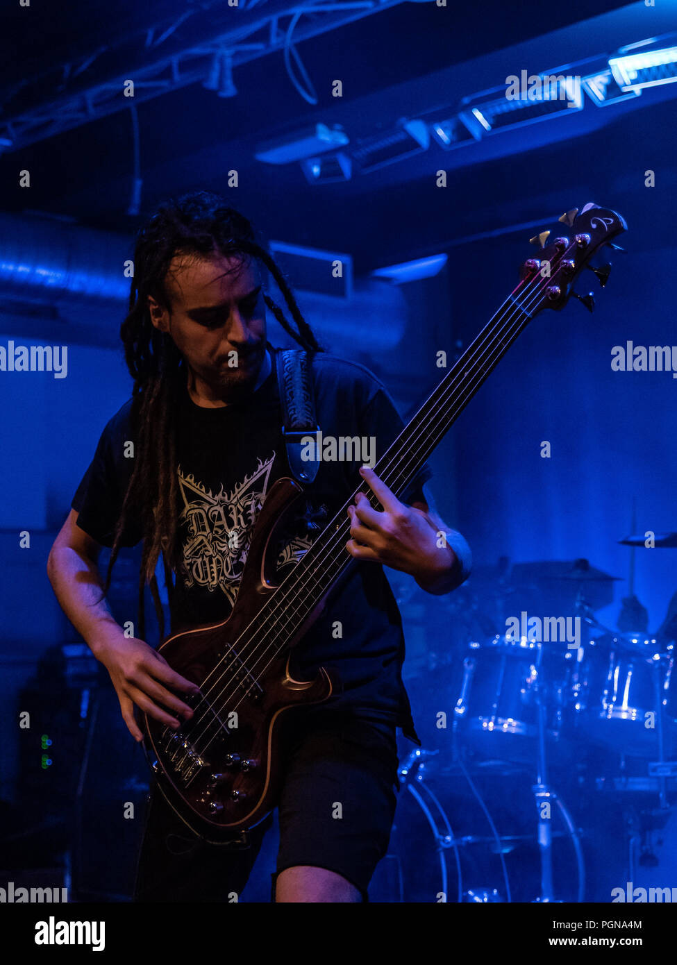 Bergamo, Italy - August 26, 2018: Italian Melodic Death Metal band ...