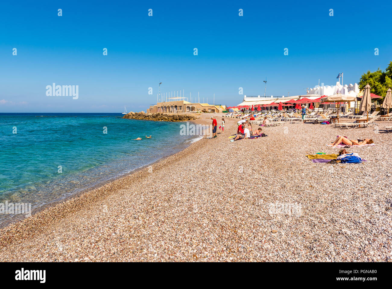 Elli beach rhodes hi-res stock photography and images - Alamy