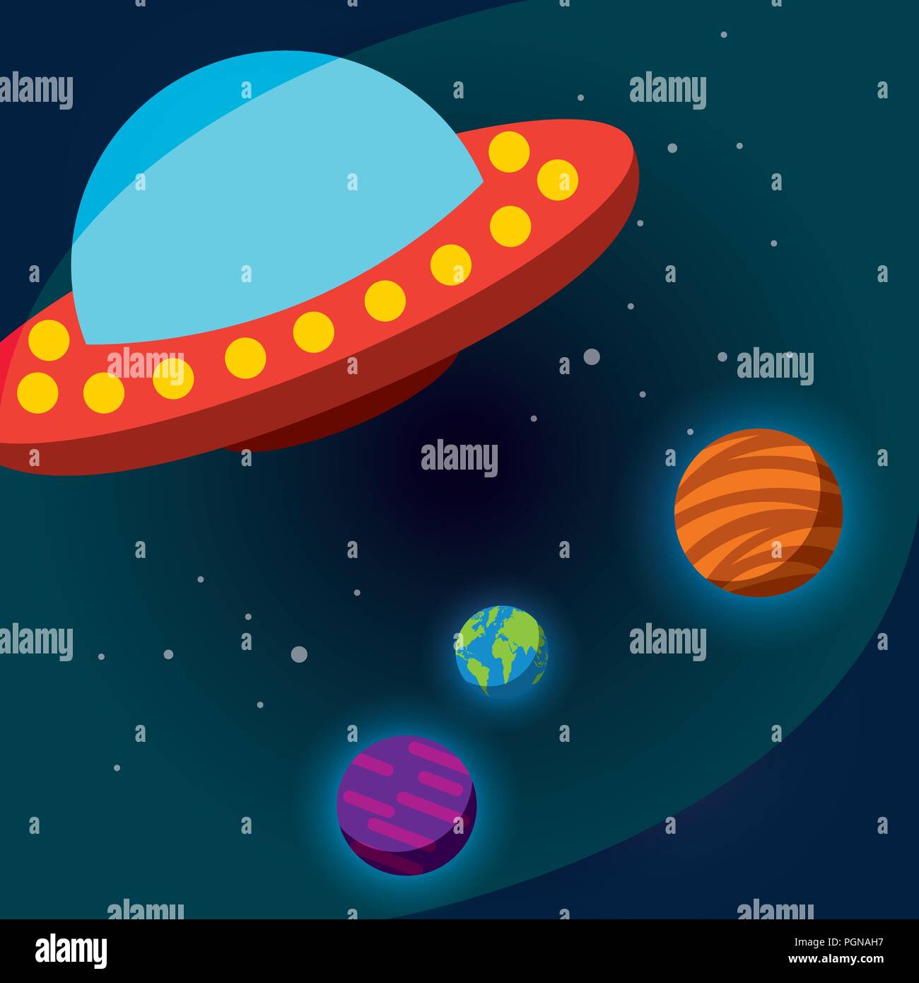 space solar system concept Stock Vector Image & Art - Alamy