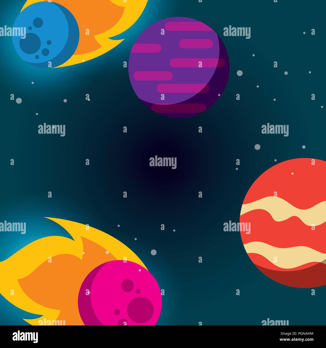 space solar system concept Stock Vector Image & Art - Alamy