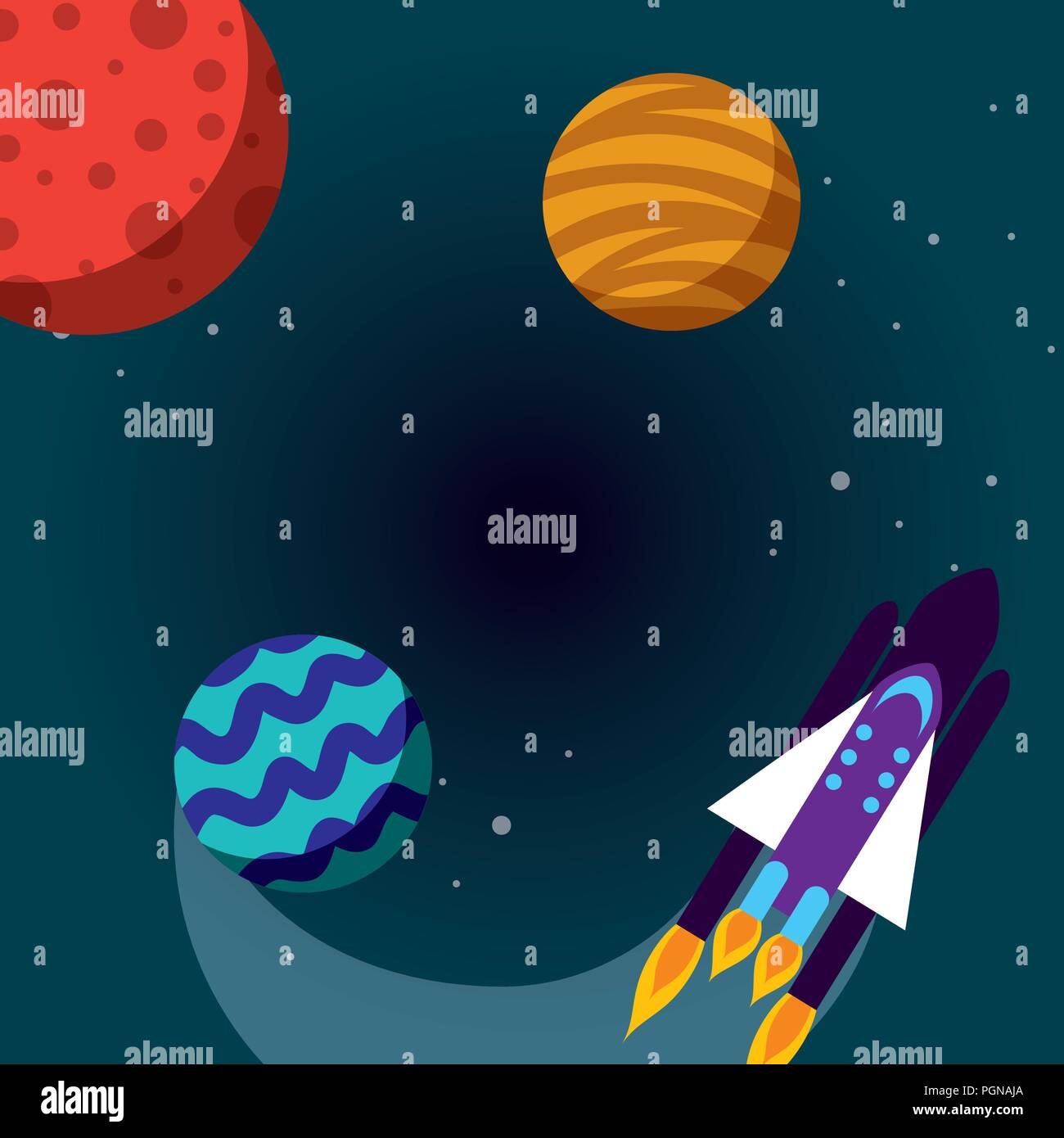 space solar system concept Stock Vector Image & Art - Alamy