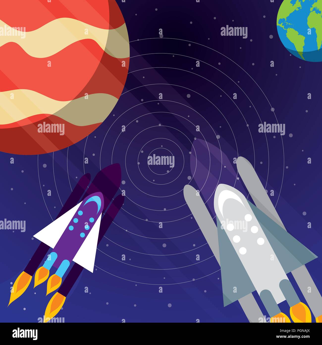 space solar system concept Stock Vector Image & Art - Alamy