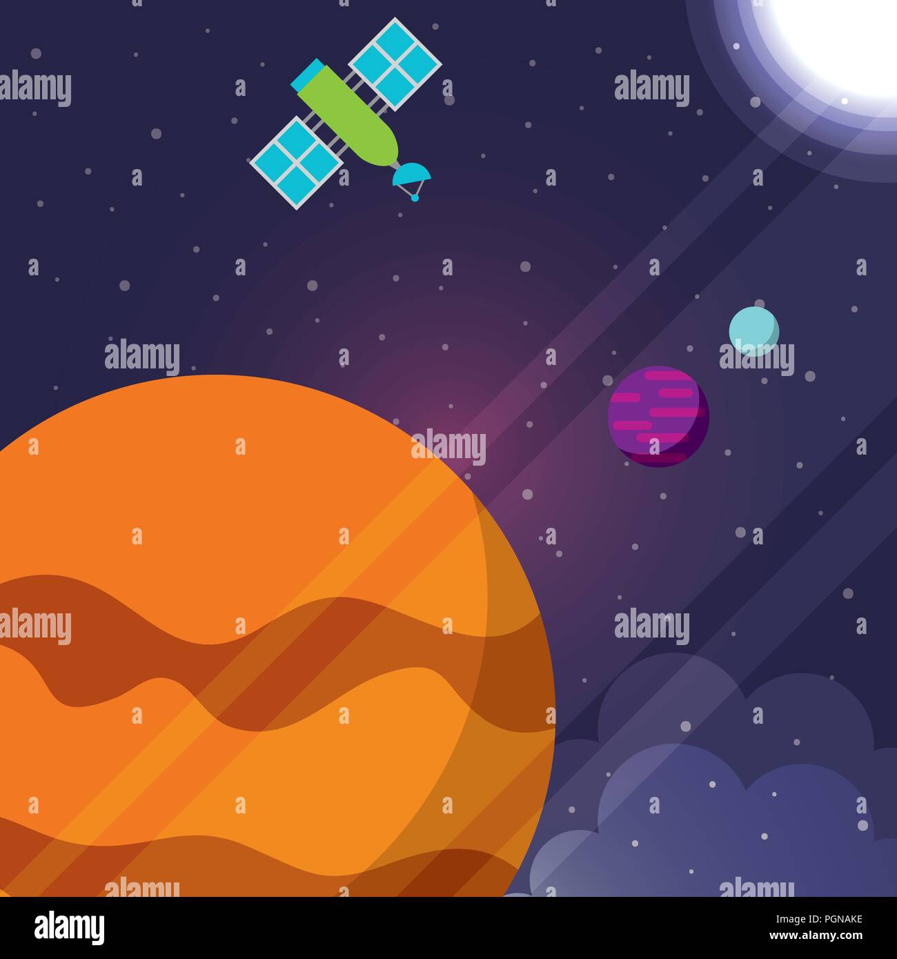 space solar system concept Stock Vector Image & Art - Alamy