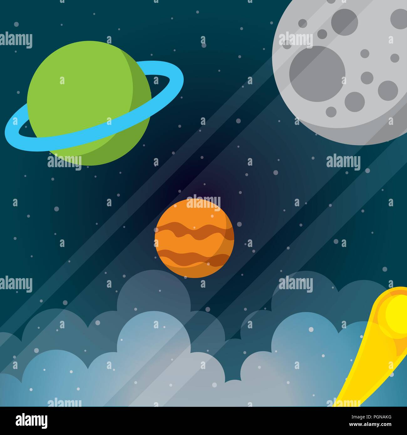 space solar system concept Stock Vector Image & Art - Alamy