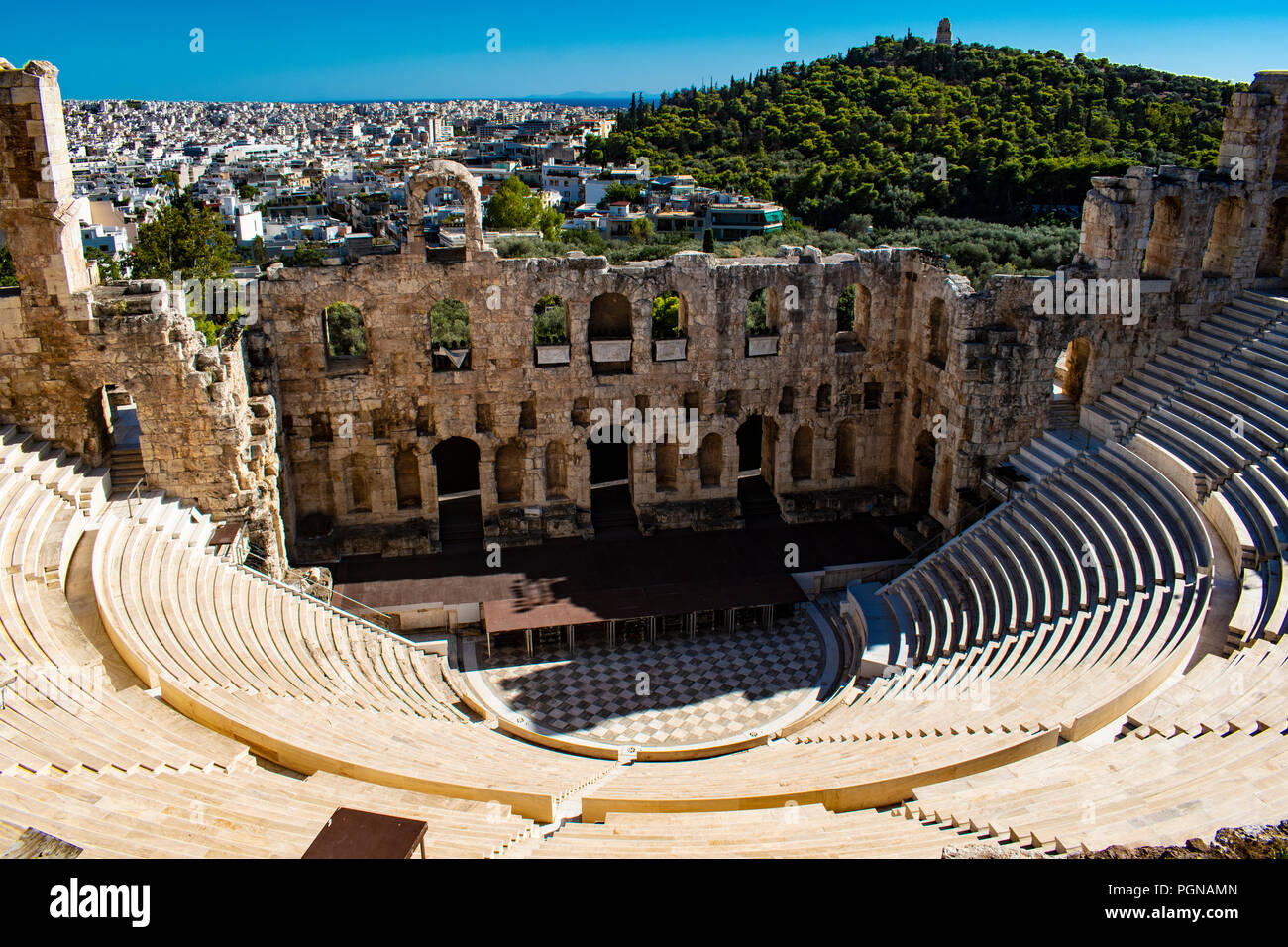 Parthenon theatre dionysus acropolis greece hi-res stock photography ...