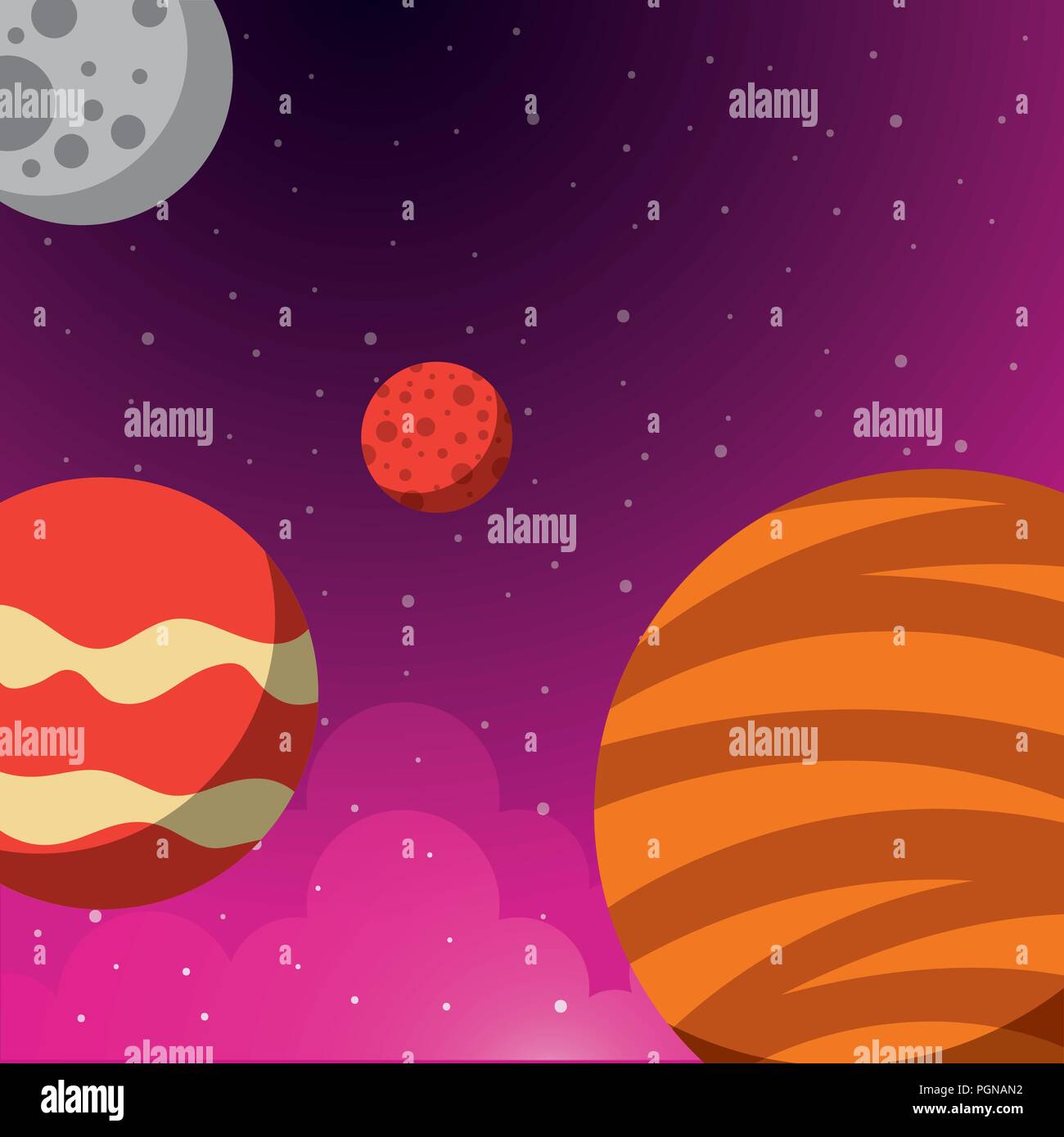 space solar system concept Stock Vector Image & Art - Alamy