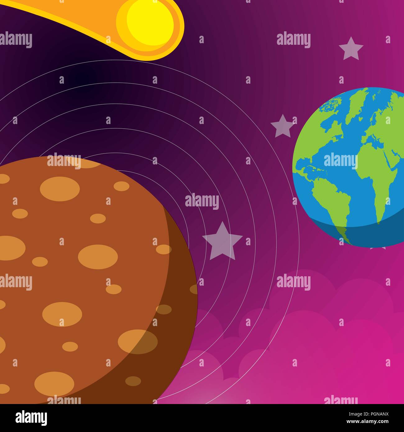 space solar system concept Stock Vector Image & Art - Alamy