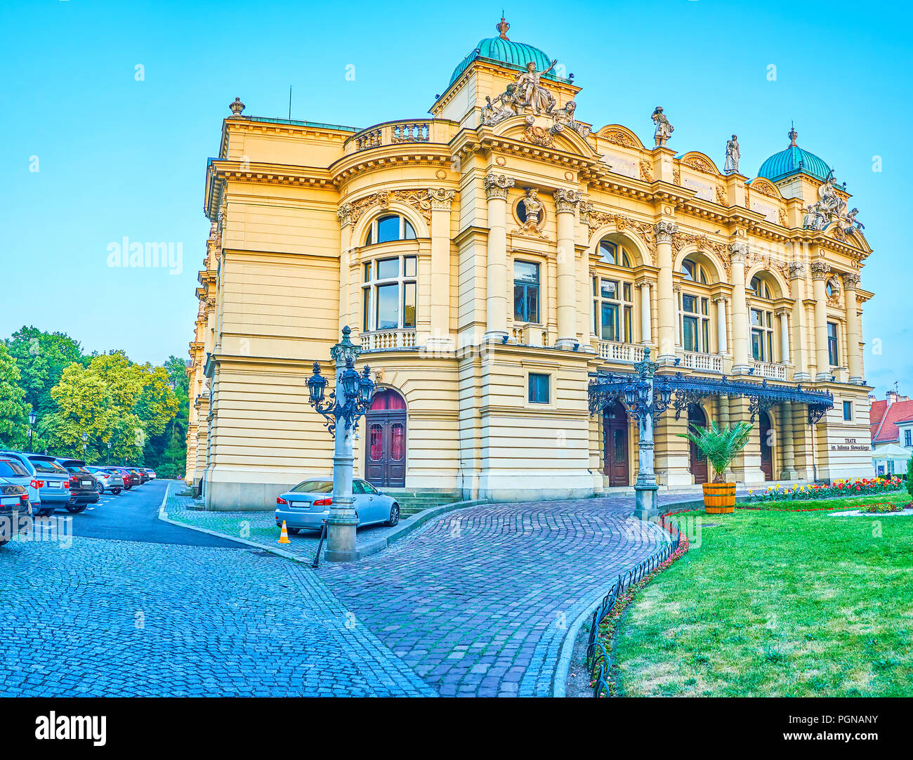 Beautiful Slowacki Theater, is one of the most attractive building in ...